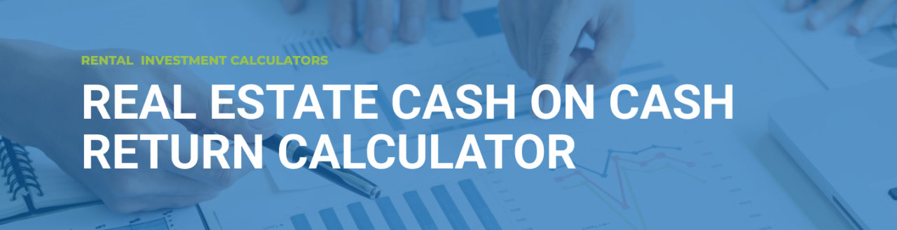 Cash on Cash Return Formula and Excel Sheet